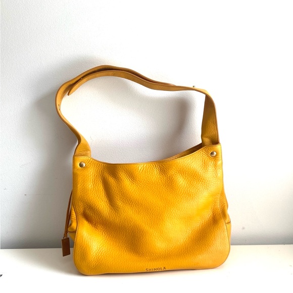 Shinola | Bags | Shinola Golden Leather Snap Adjustable Shoulder Bag ...